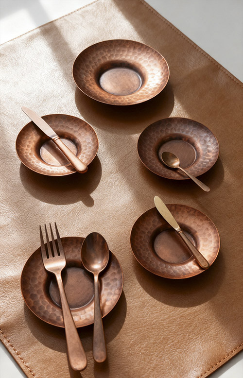 Japanese Copper Art, 5 - Piece Cup Saucer Set, Taste the Little Joys of ...